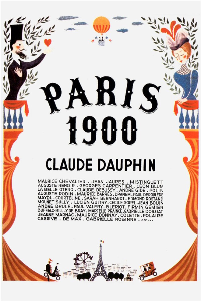 Paris 1900 movie large poster.